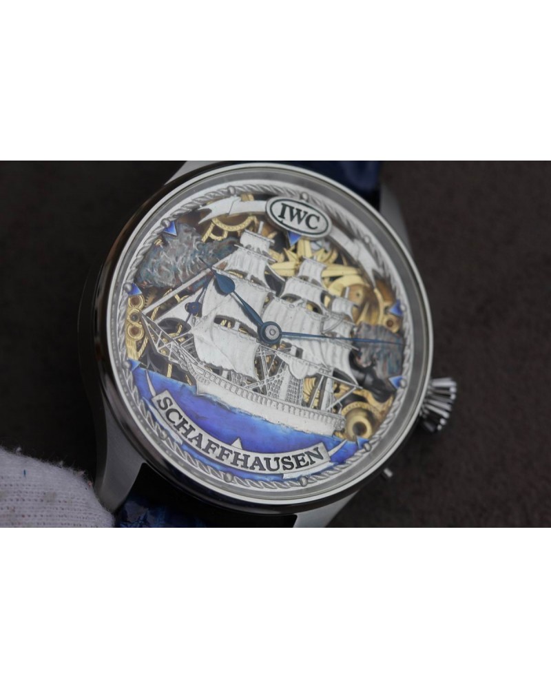 Vintage chronometer IWC Schaffhausen SKELETON WRIST WATCH MOVEMENT THE ...