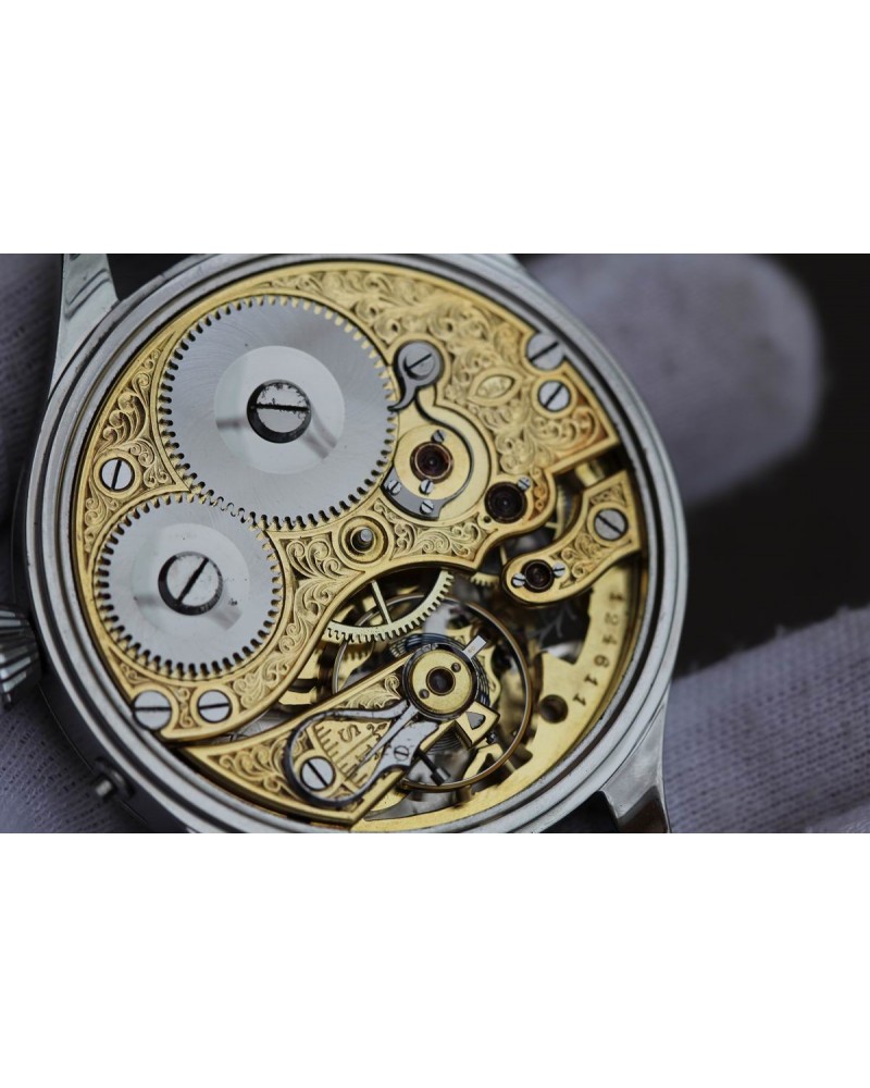 Vintage chronometer IWC Schaffhausen SKELETON WRIST WATCH MOVEMENT THE ...
